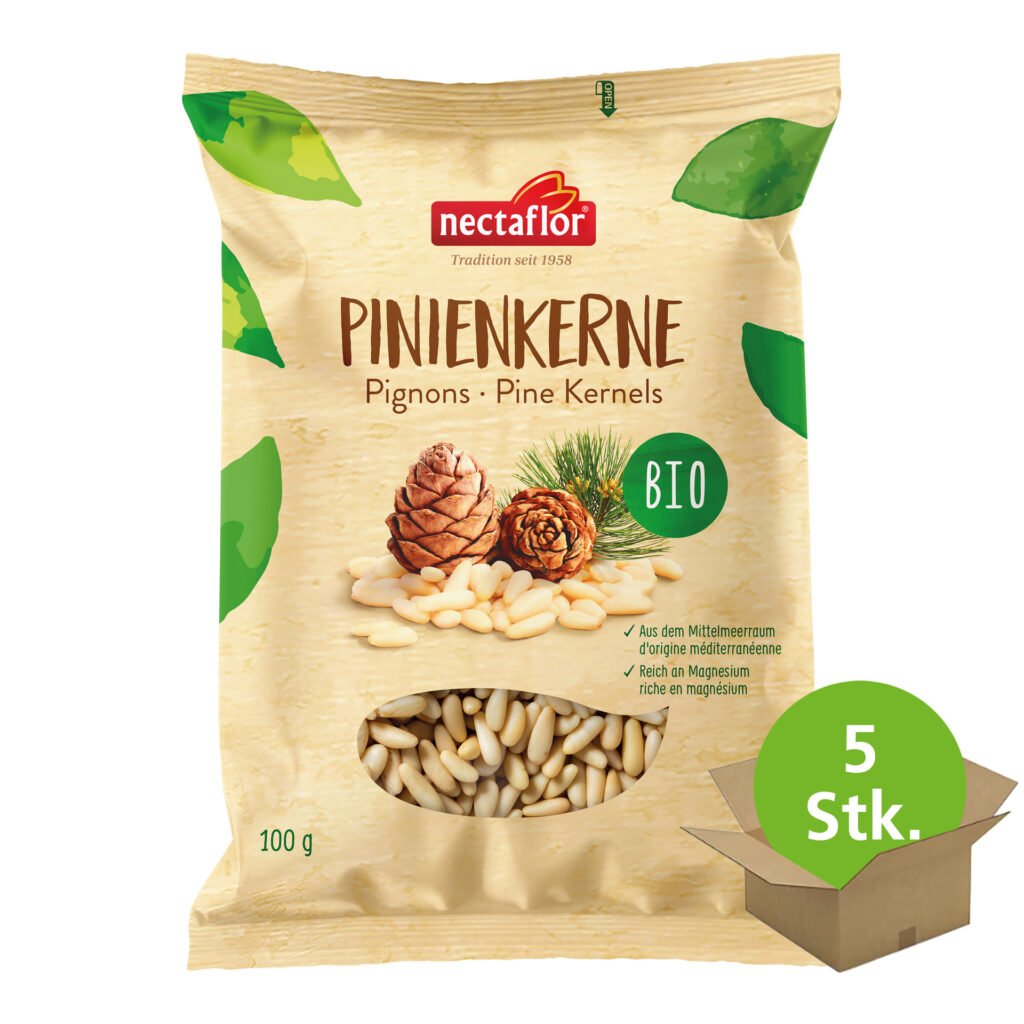Bio Pinienkerne 5 x 100 g - Narimpex