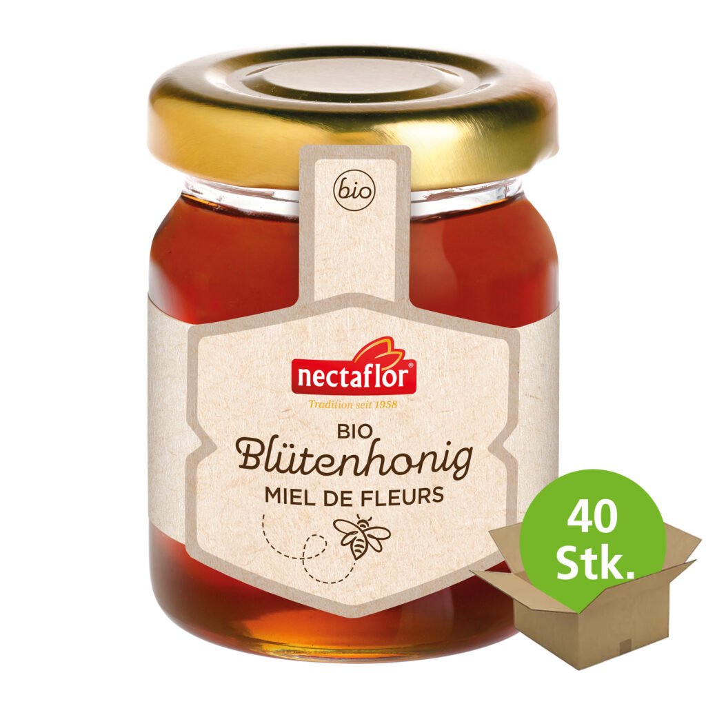 Bio Blütenhonig flüssig 40 x 60 g - Narimpex